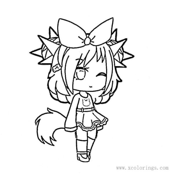 Gacha Life Girls Coloring Pages - XColorings.com