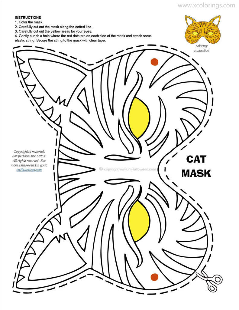Pete The Cat Mask Coloring Pages XColorings