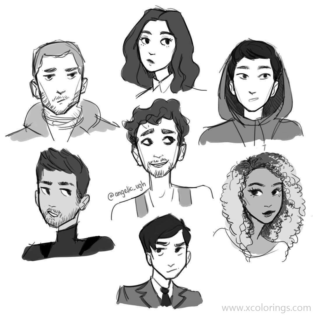 Umbrella Academy Logo Coloring Pages - XColorings.com