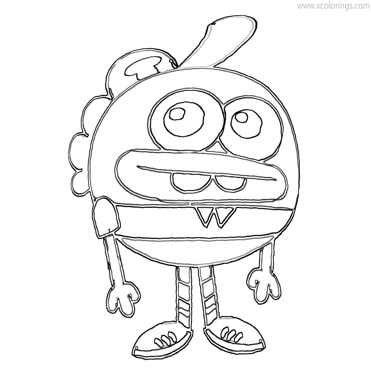Breadwinners Coloring Pages Van with Rocket - XColorings.com