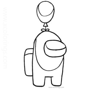 Among Us Coloring Pages Traitor Winter Hat - XColorings.com