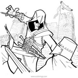 Assassin's Creed Coloring Pages Altair - XColorings.com