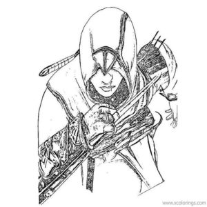 Assassin's Creed Character Altair Coloring Pages - XColorings.com
