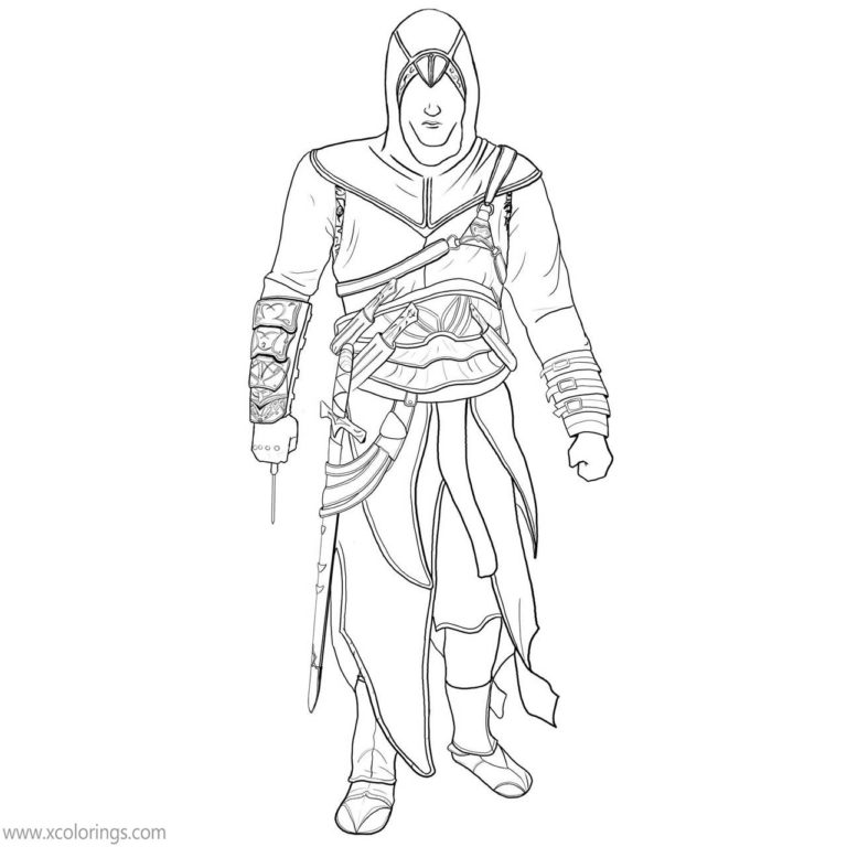 Assassin's Creed Coloring Pages Altair - XColorings.com