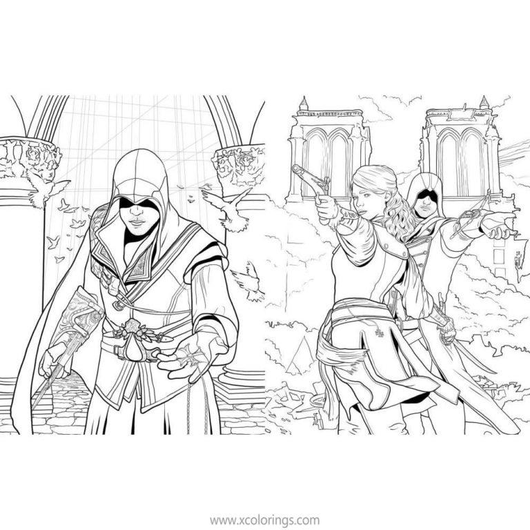 Assassins Creed Coloring Pages Altair