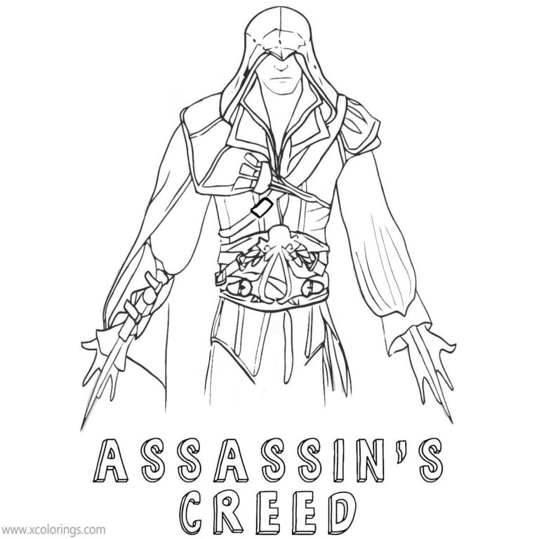 Assassin's Creed Logo Coloring Pages - XColorings.com