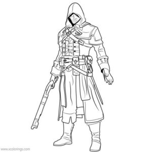 How to Draw Assassin's Creed Ezio Coloring Pages - XColorings.com