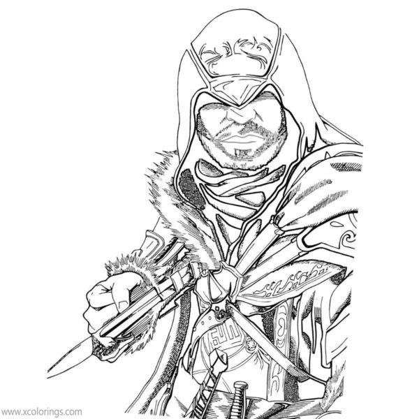 Cartoon Assassin's Creed Coloring Pages - XColorings.com