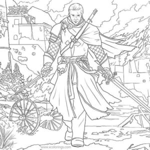 Assassin's Creed Coloring Pages Altair - XColorings.com