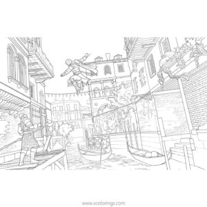 Assassin's Creed Coloring Pages Altair - XColorings.com