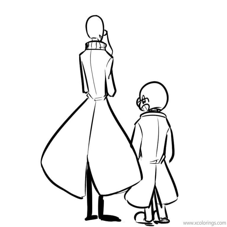 Undertale Gaster Coloring Pages - XColorings.com