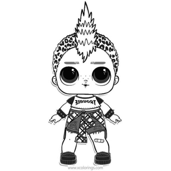 LOL Surprise Boys Coloring Pages Luau - XColorings.com