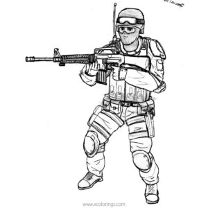 Call Of Duty Coloring Pages Captain Price - XColorings.com