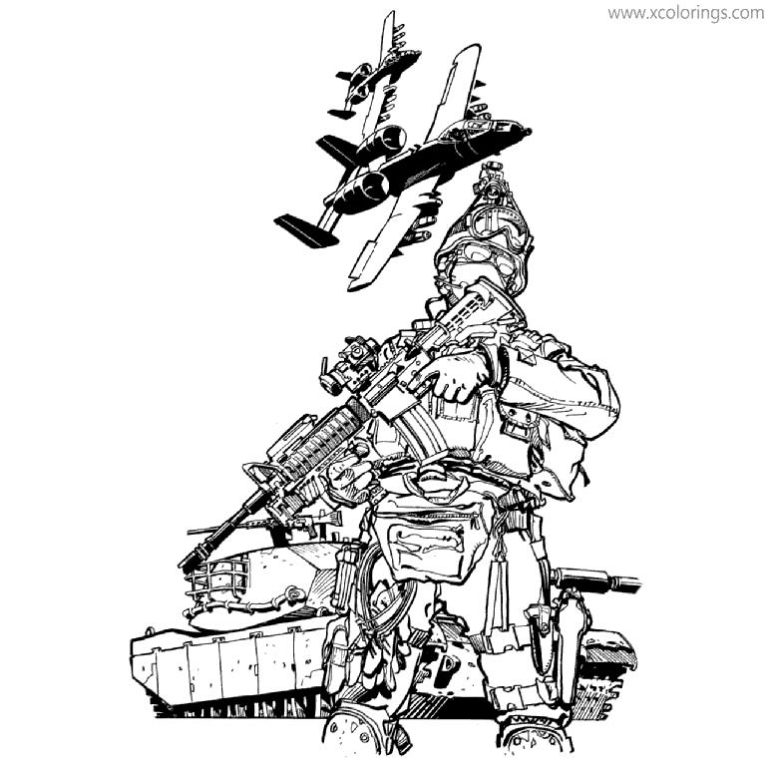 Call Of Duty Coloring Pages Ghost - XColorings.com