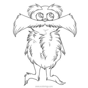 Lorax Coloring Pages Lorax Outline - XColorings.com