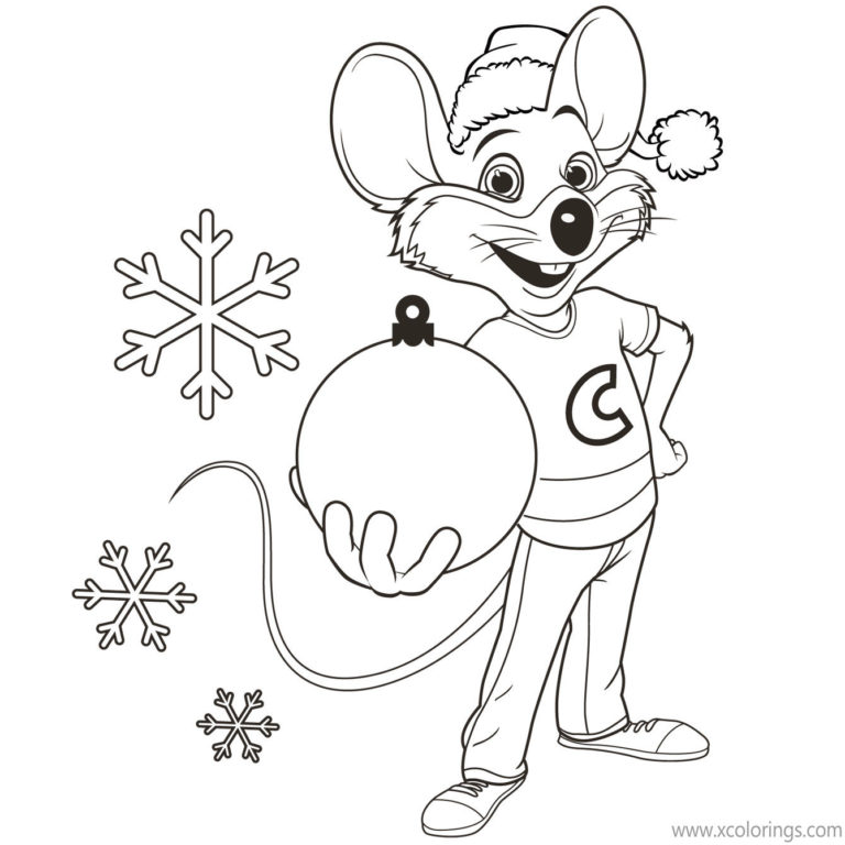 Chuck E Cheese Coloring Pages Characters - XColorings.com