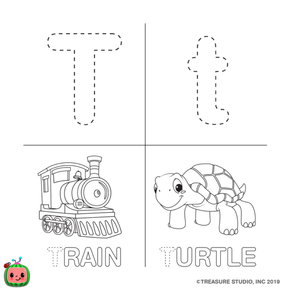 CoCoMelon ABC Coloring Pages - XColorings.com