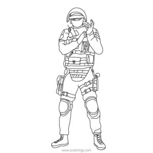 Rainbow Six Siege Coloring Pages Fuze Spetsnaz - XColorings.com