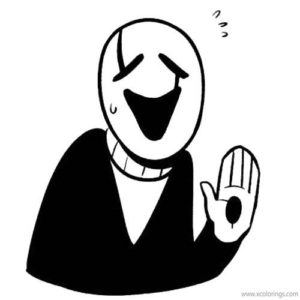 Undertale Gaster Coloring Pages - XColorings.com