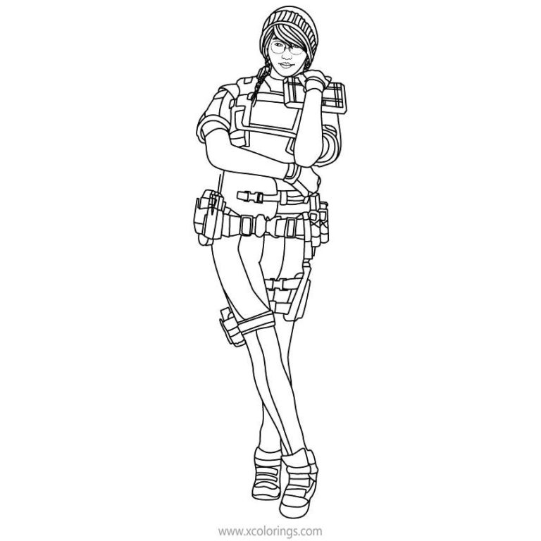 Rainbow Six Siege Coloring Pages Warden - XColorings.com