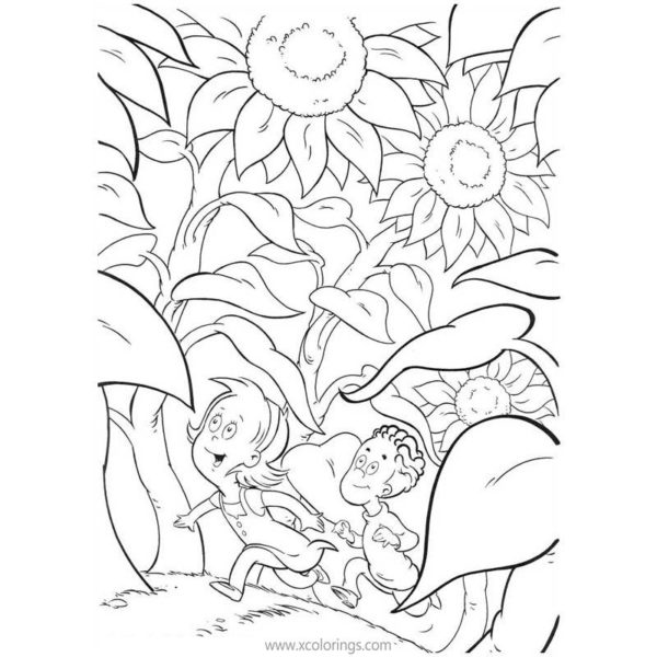 Cat In The Hat Coloring Pages Sally Walden - XColorings.com