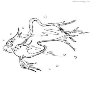 Dr. Seuss One Fish Two Fish Coloring Pages Fish Tank - XColorings.com