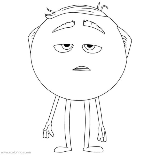 Emoji Movie Coloring Pages Angel and Devil - XColorings.com