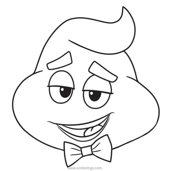 Emoji Movie Coloring Pages Face of Smiler - XColorings.com