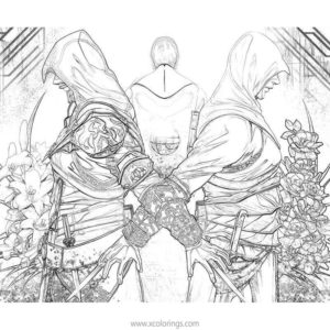 Assassin's Creed Coloring Pages Altair - XColorings.com