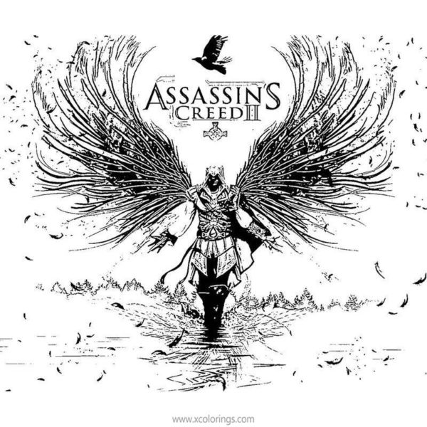 Cartoon Assassin's Creed Coloring Pages - XColorings.com