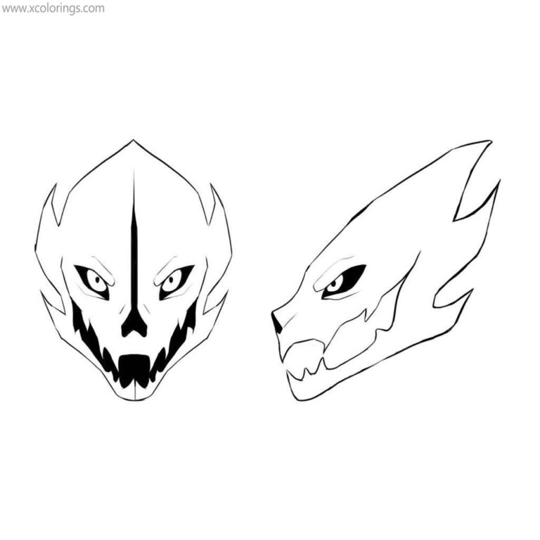 Gaster Blaster Coloring Page Coloring Pages