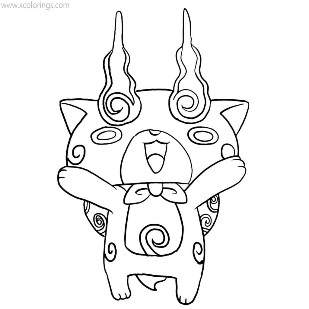 Yo-Kai Watch Coloring Pages Hungramps - XColorings.com