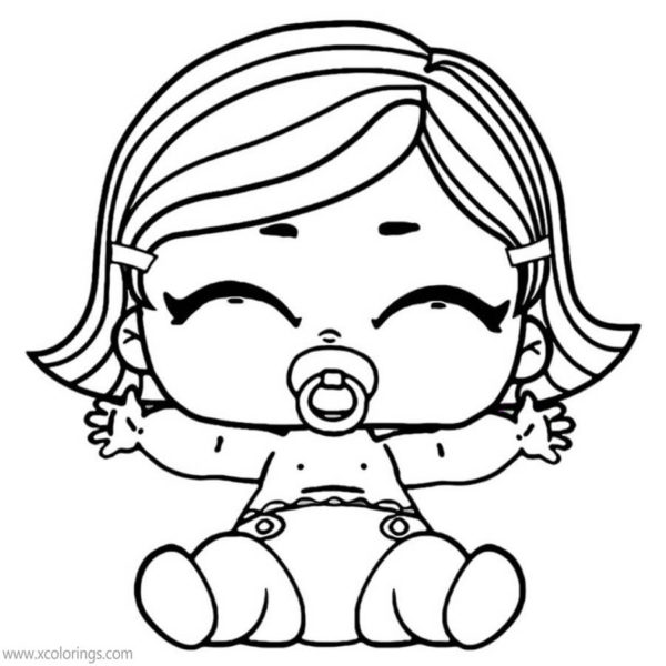 LOL Baby Dolls Coloring Pages LIL Showbaby - XColorings.com