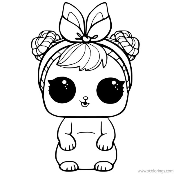 LOL Pets Coloring Pages Fancy Haute Dog - XColorings.com