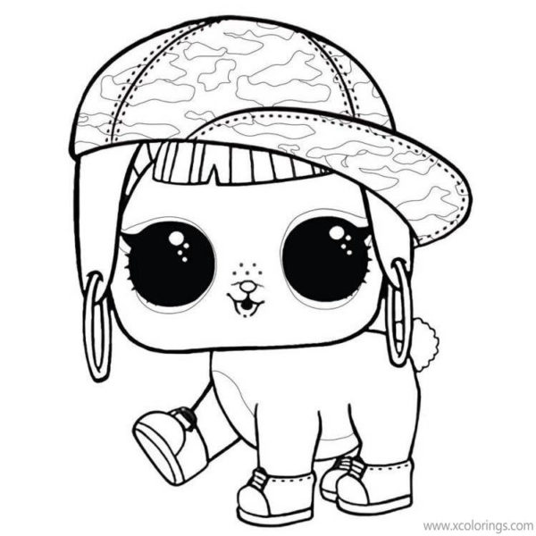 LOL Pets Coloring Pages Fancy Haute Dog - XColorings.com