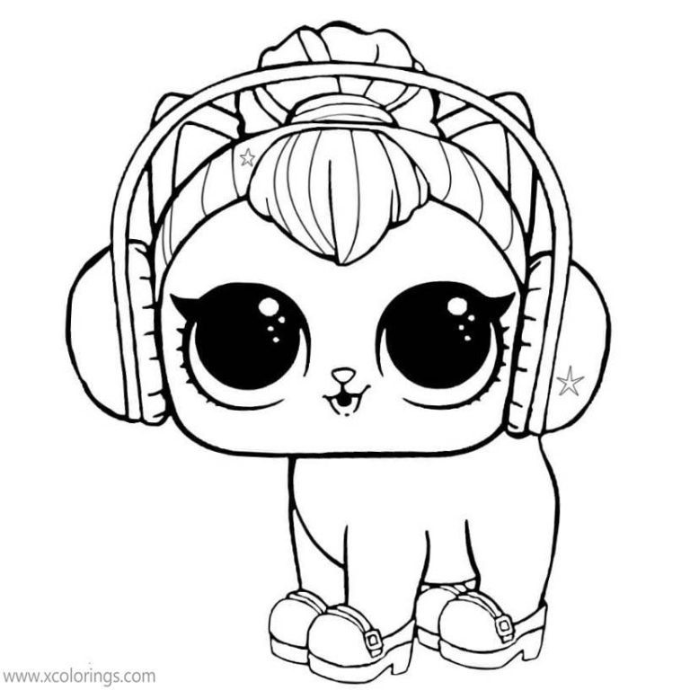 LOL Pets Coloring Pages Midnight Pup Vampire - XColorings.com