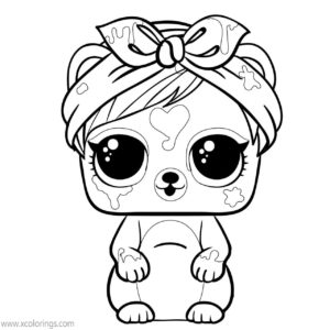 LOL Pets Coloring Pages Fancy Haute Dog - XColorings.com