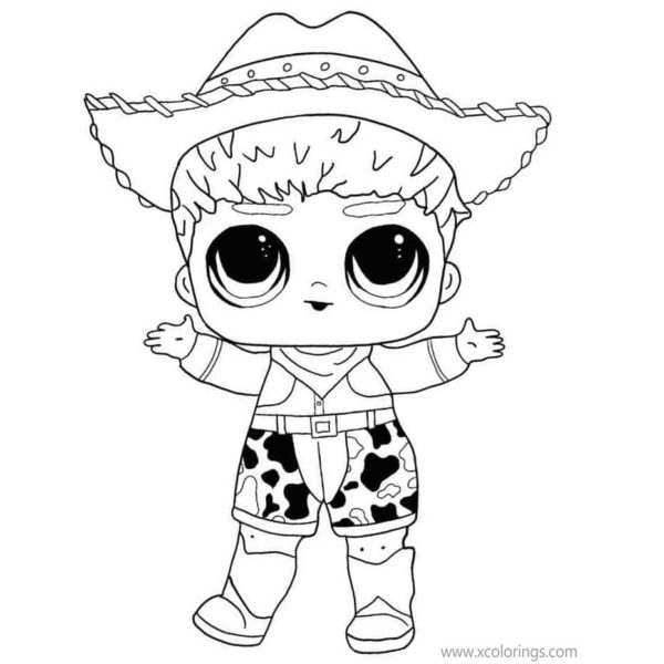 LOL Surprise Boy Coloring Pages Boy with Hat - XColorings.com