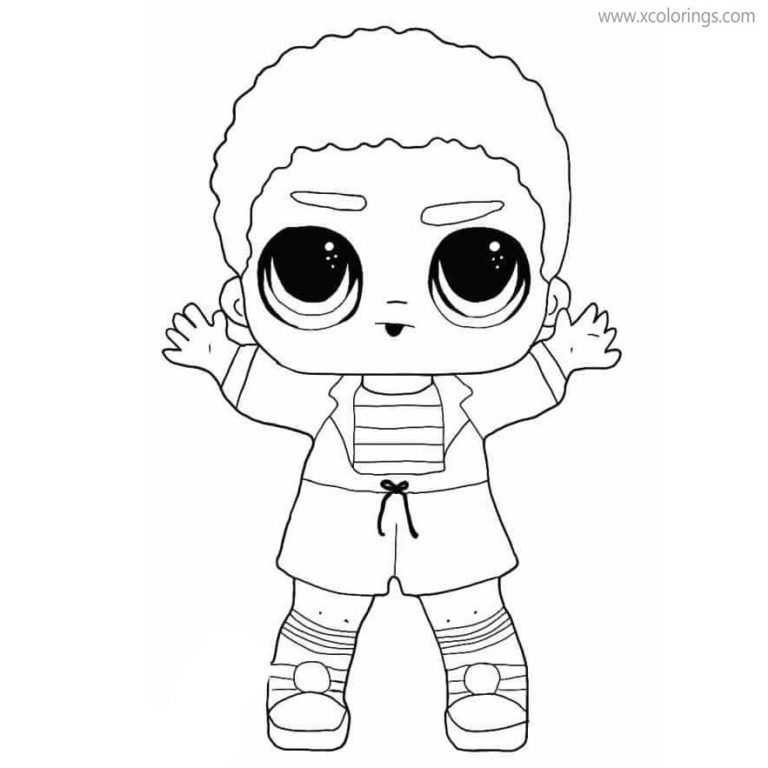 LOL Surprise Boys Coloring Pages Luau - XColorings.com