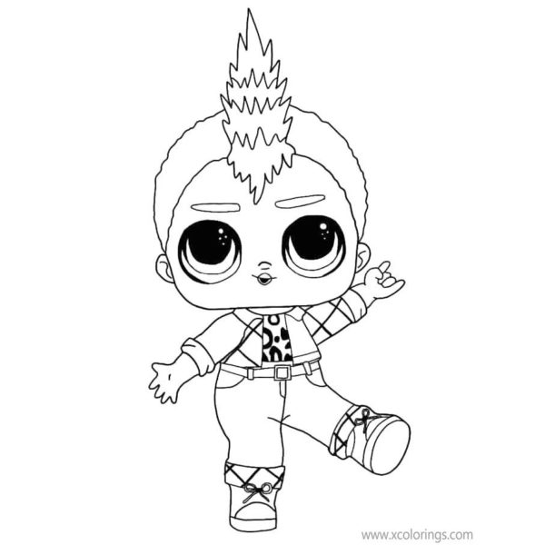 LOL Surprise Boy Coloring Pages Boy with Hat - XColorings.com