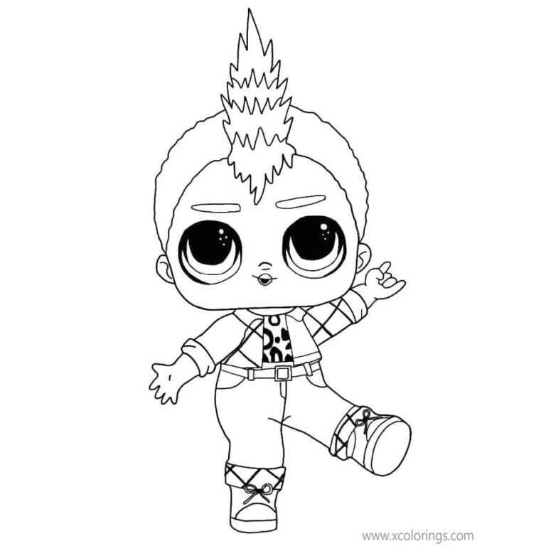 LOL Surprise Boy Coloring Pages Boy with Hat - XColorings.com