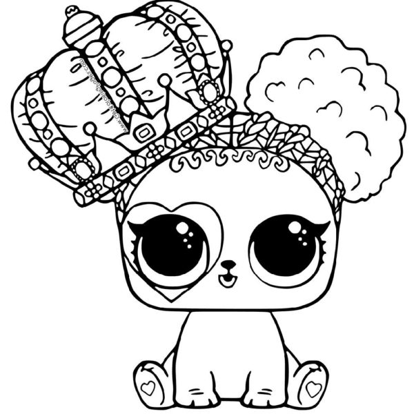 LOL Doll Pets Coloring Pages - XColorings.com