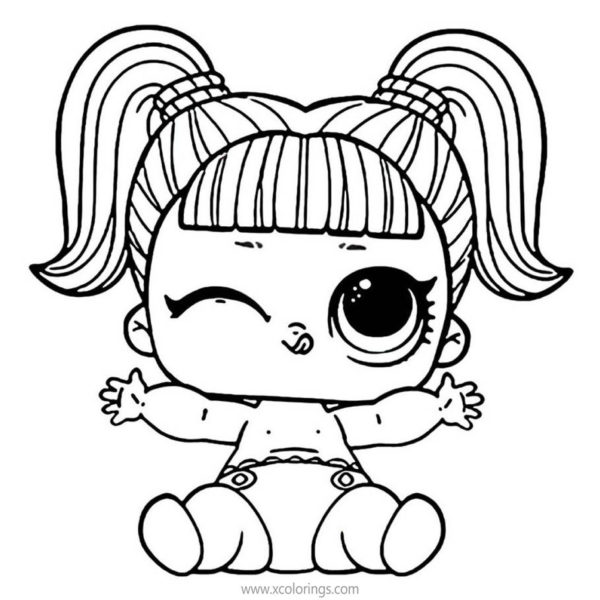 LOL Unicorn Coloring Pages Doll and Pet for Easter - XColorings.com