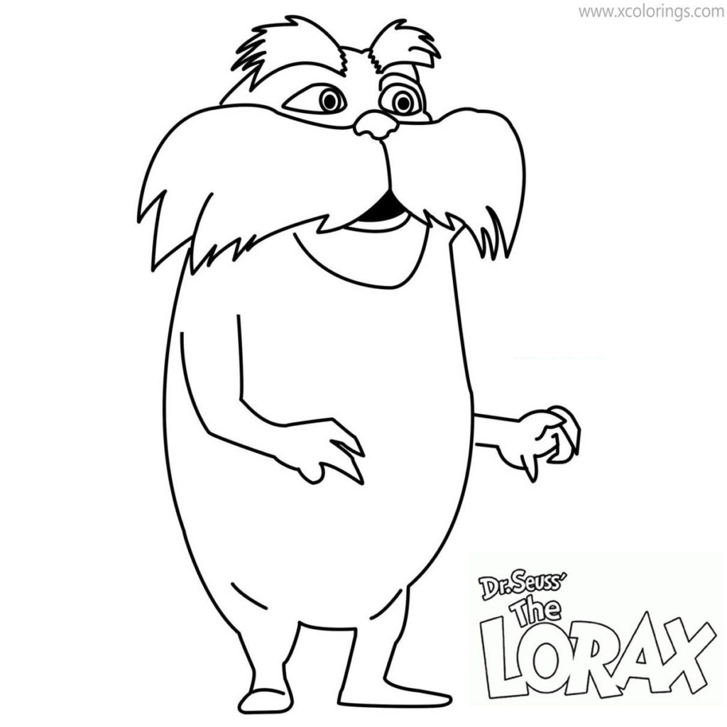 Lorax Coloring Pages I Speak for The Trees - XColorings.com