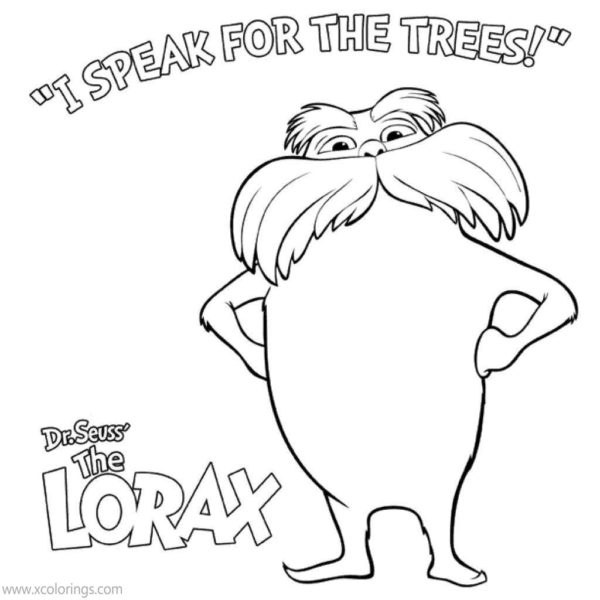 Lorax Coloring Pages Humming Fish - XColorings.com