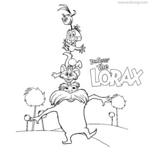 Lorax Coloring Pages Lorax Outline - XColorings.com