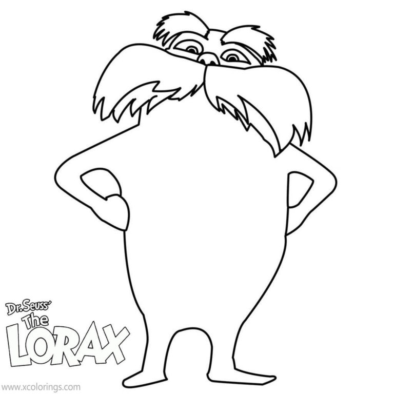 Lorax Coloring Pages Humming Fish - XColorings.com