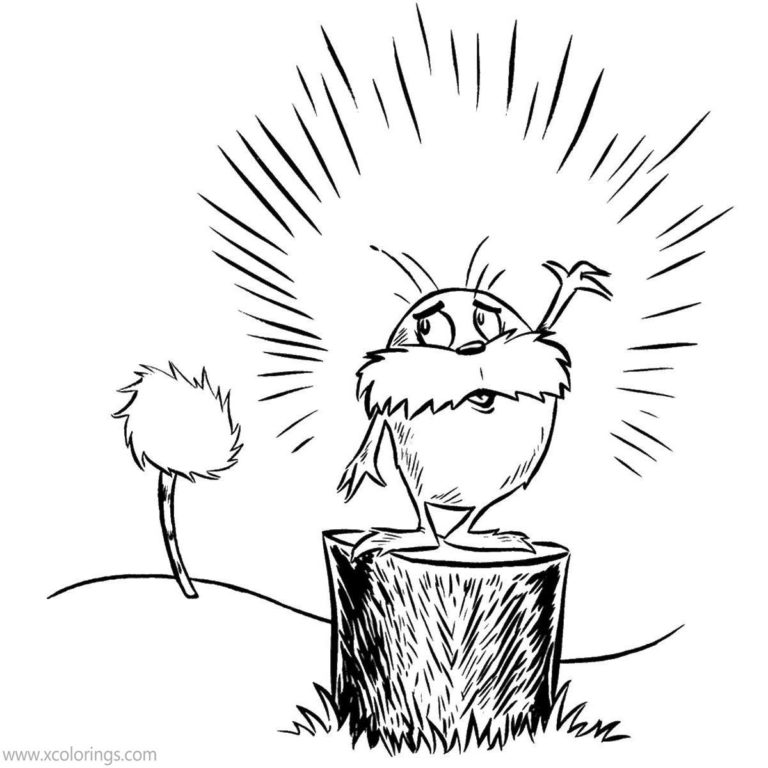 Lorax Coloring Pages Lorax Outline - XColorings.com