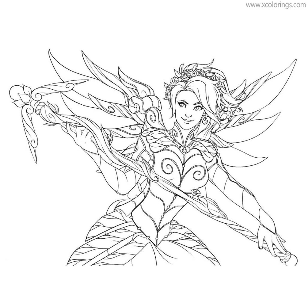 Overwatch Coloring Pages Tracer - XColorings.com