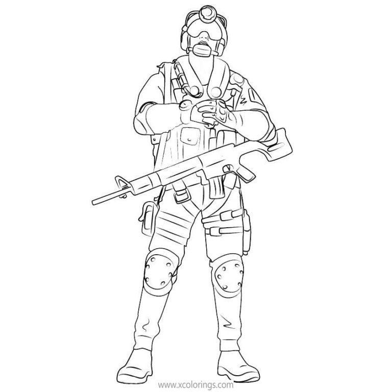 Rainbow Six Siege Coloring Pages - XColorings.com